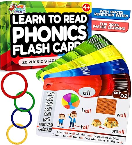 Phonics Flash Cards with Proven Spaced Repetition Learning System ...