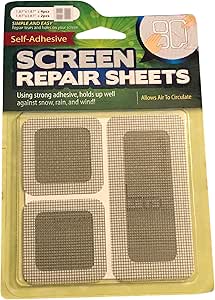 Self Adhesive Window and Door Screen Repair Sheets (Gray) - - Amazon.com