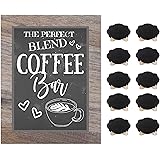 Amazon.com: Rustic Burlap Coffee Bar Banner for farmhouse wall and ...