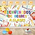 Amazon.com: Bienvenidos Spanish Welcome Back to School Banner ...