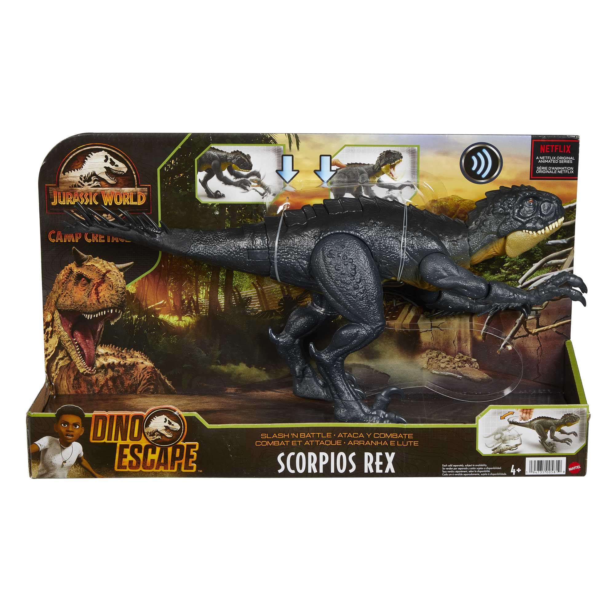 Mua Jurassic World Slash ‘N Battle Scorpios Rex Action & Sound Dinosaur ...