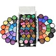 Amazon.com : Dazzling 77 Color Matte Neon Glitter Eyeshadow Makeup Kit ...