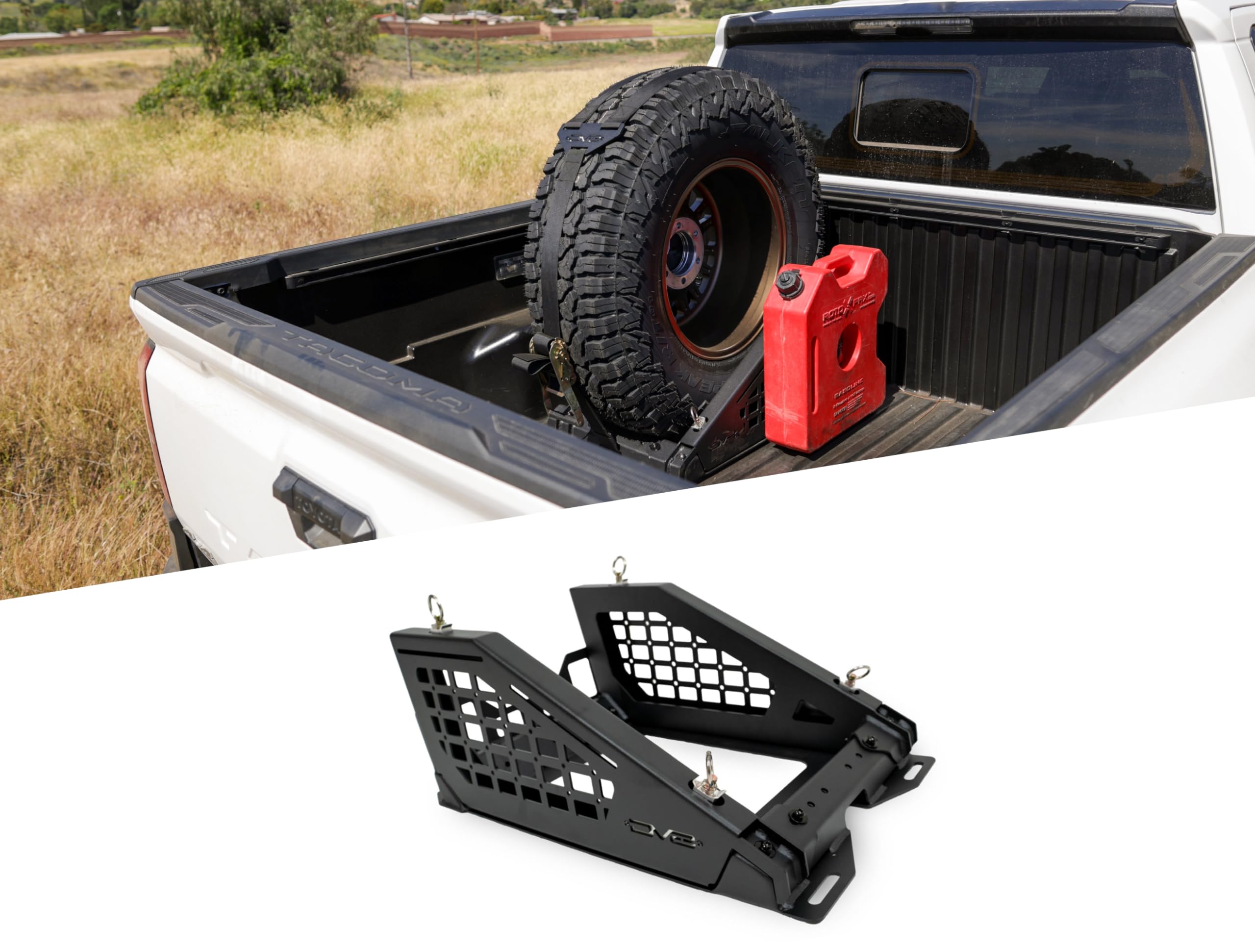 Truck Bed Universal Tire Carrier & Accessory Mount | Featured Side ...