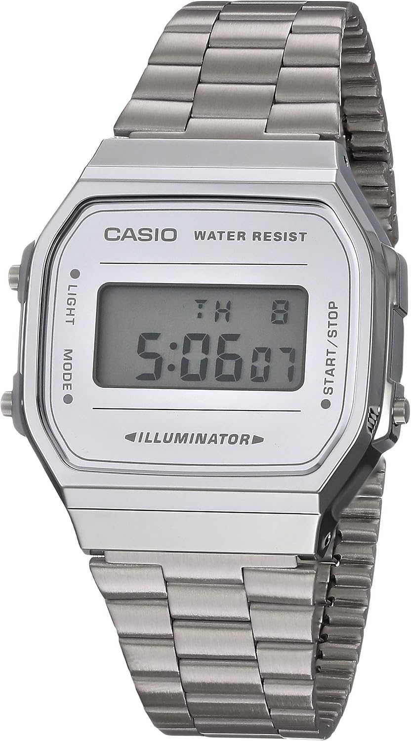 Casio A168WEM-7VT Reloj Casio A168WEM-2VT Plata Gris for Unisex Adulto ...