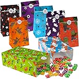 Whaline 60pcs Halloween Paper Bags Trick or Treat Bags, Treat Bags ...