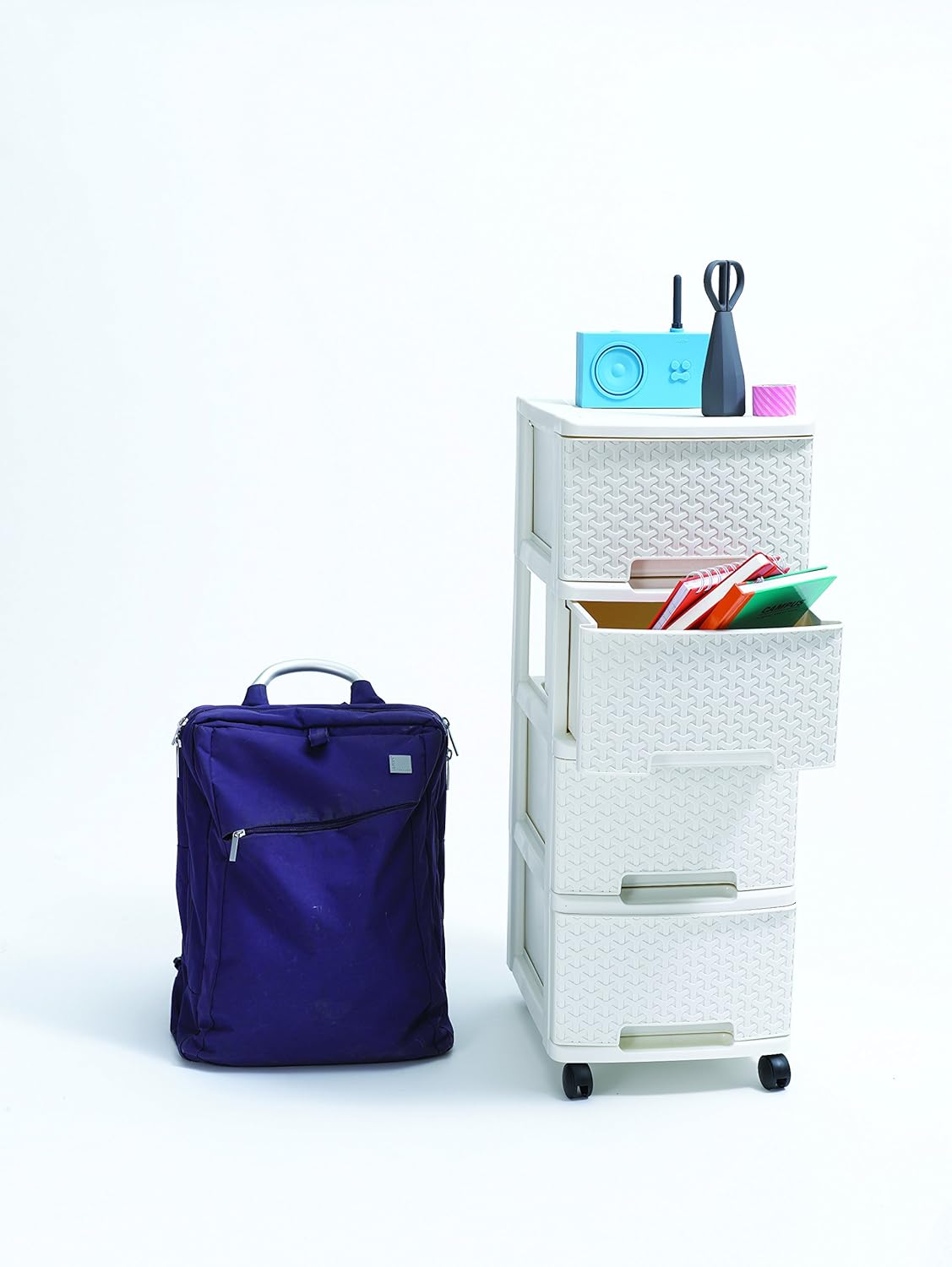 CURVER Drawer, Plastic and Wicker, Cream – BigaMart