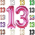 Amazon.com: KatchOn Hot Pink 13 Balloon Numbers - Giant, 40 Inch | 13th ...