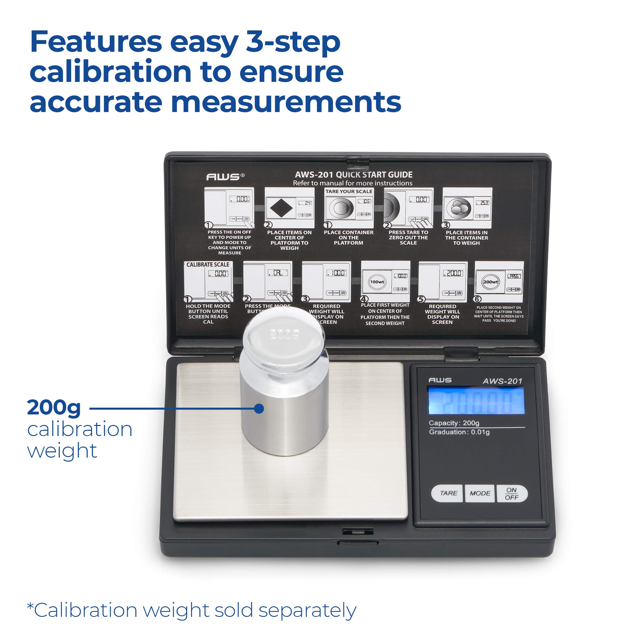 Mua American Weigh Scales AWS Series Digital Pocket Weight Scale LCD ...
