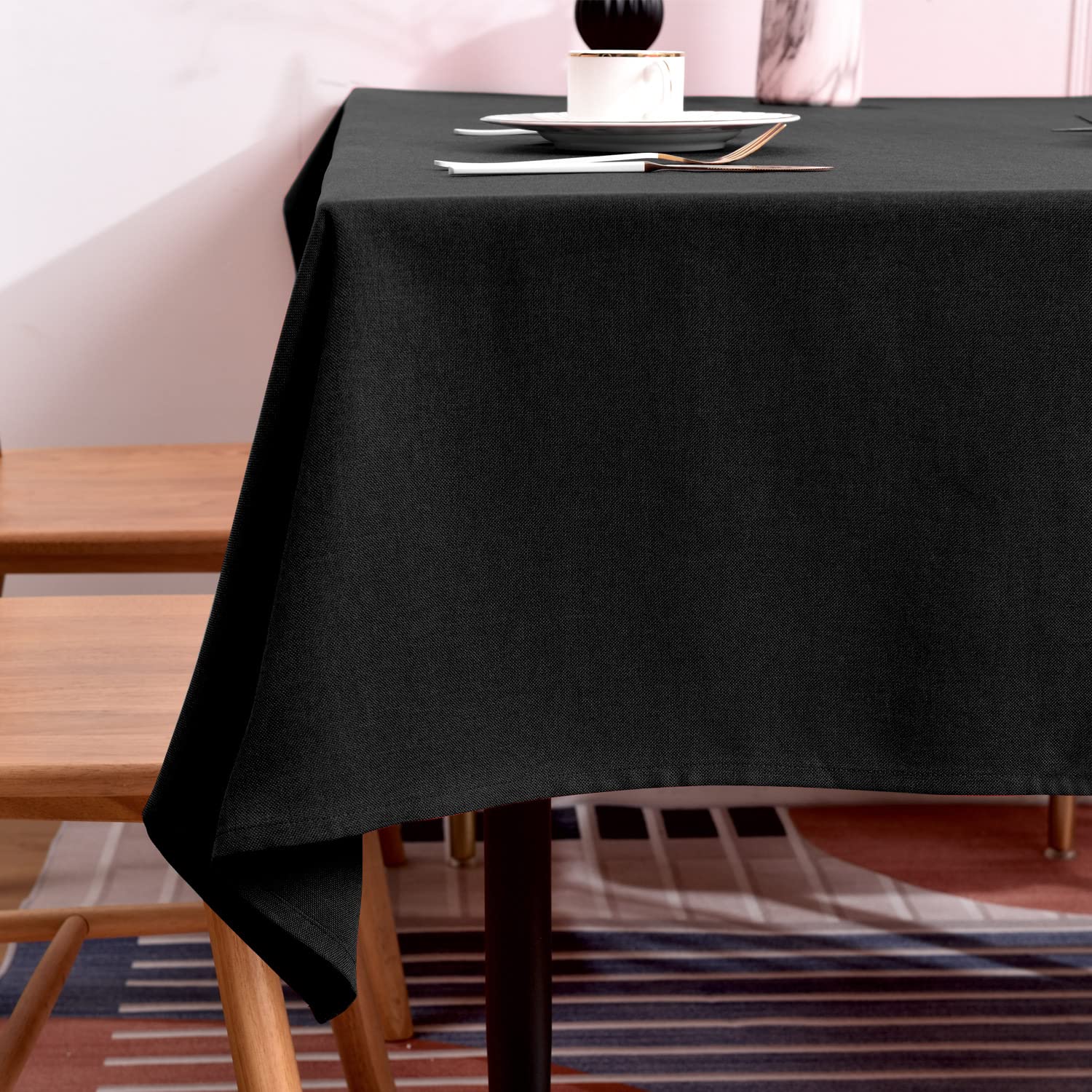 BALCONY & FALCON Table Cloth for 6 Foot Rectangle Tables – Waterproof ...