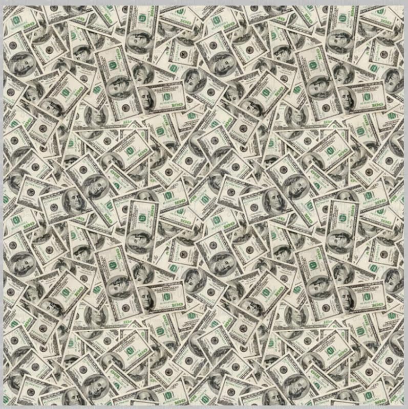 Amazon.com: Printed Adhesive Vinyl or HTV Cash Money Hundred Dollar ...