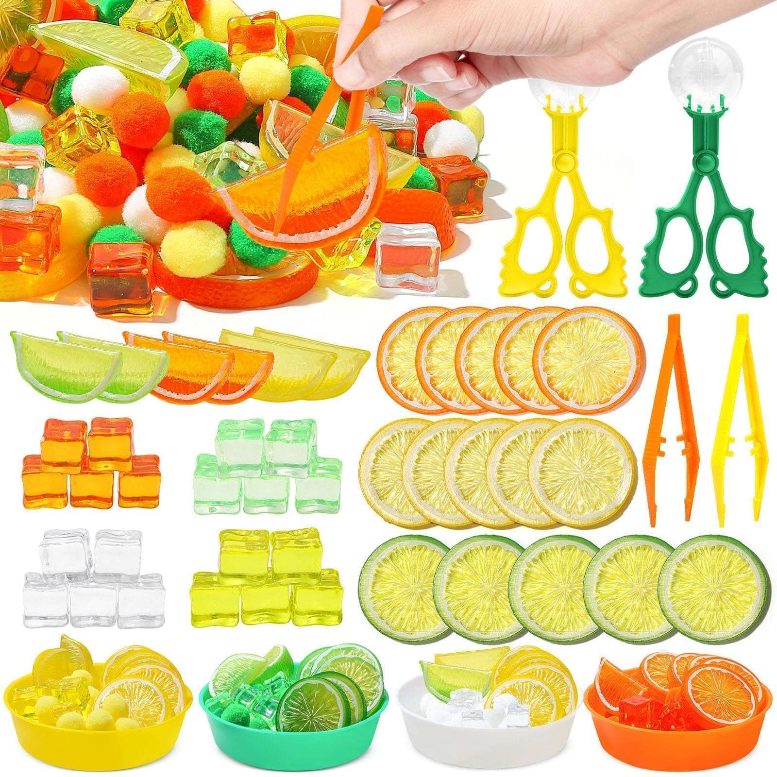 Viprest 149 Pcs Summer Lemon Sensory Bin Filler Lemon Sensory Bin Item ...