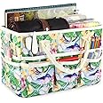 Amazon.com: Craft Organizer Tote Bag with Multiple Pockets, Large Art ...
