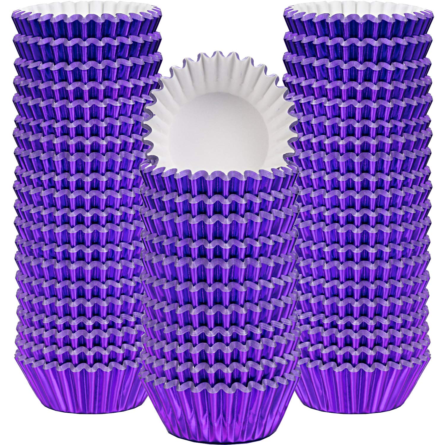 Amazon.com: Sumind 400 Pieces Mini Cupcake Cup Liners, Foil Baking Cups ...