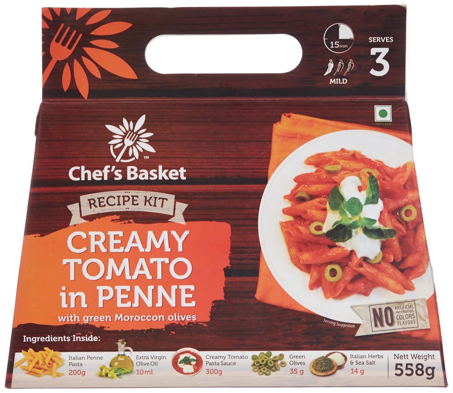 Chef's Basket Creamy Tomato in Penne Pasta, 559g: Amazon.in: Grocery ...