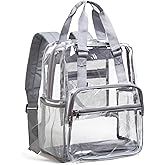 Amazon.com | Vorspack Clear Backpack Heavy Duty - Clear Book Bag with Multi-pockets Large See ...