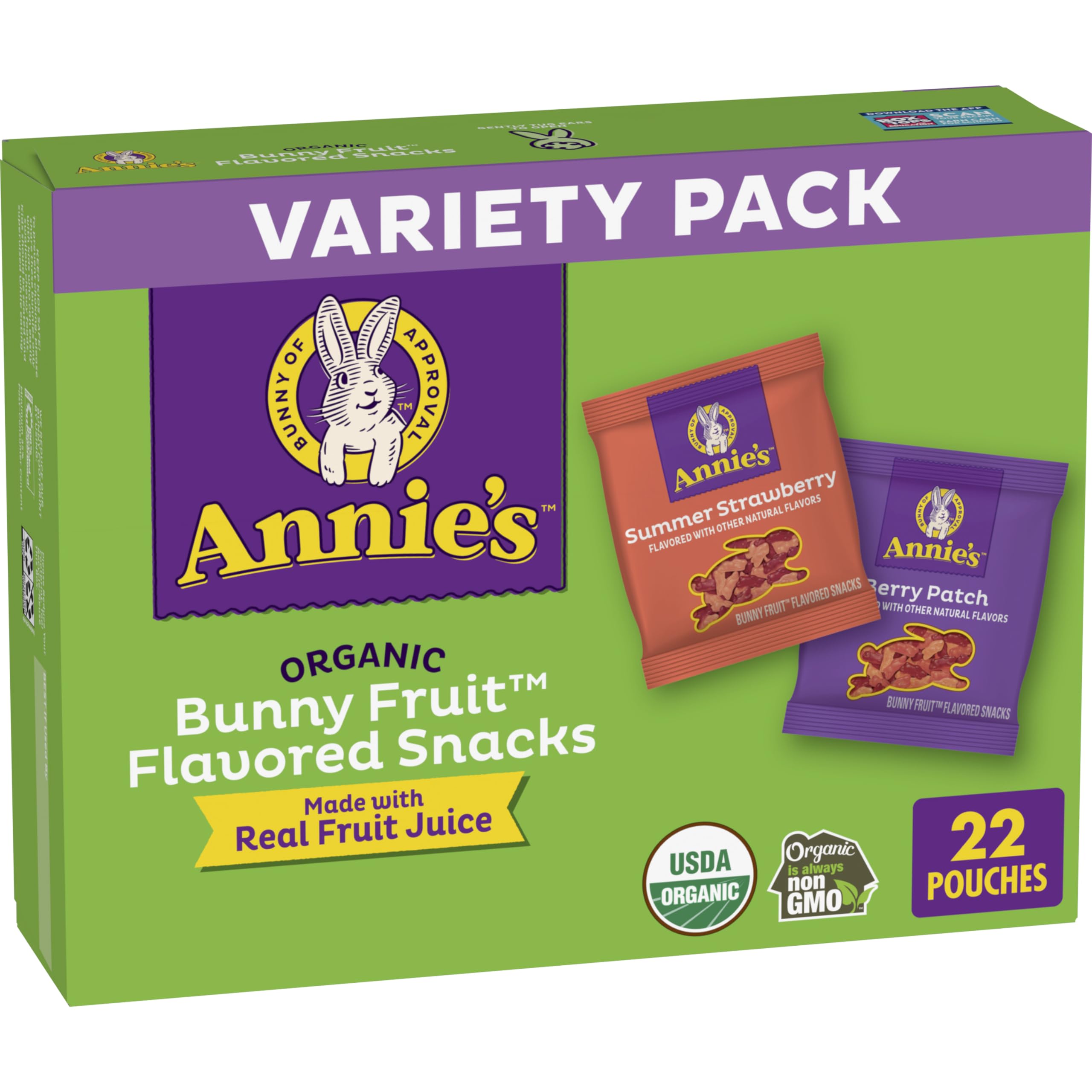 Mua Annie's Organic Bunny Fruit Flavored Kids Snacks Variety Pack ...