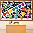 Amazon.com: Paint Splatter Bulletin Board Decorations Colorful Art ...