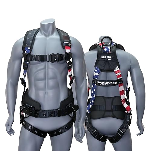 AFP Fall Protection Full-Body Premium Safety Harness, Vented & Padded ...