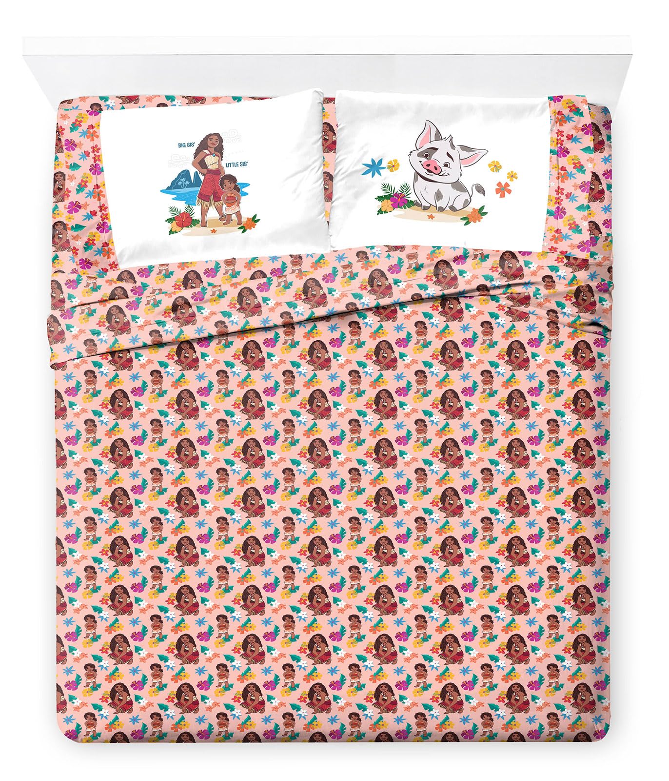 Jay Franco Disney Moana Queen Size Sheet Set - Super Soft 4 Piece ...