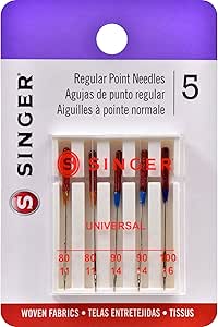 Amazon.com: SINGER Universal Regular Point Machine Needles, 20-Count, Sizes 80/11, 90/14, 100/16