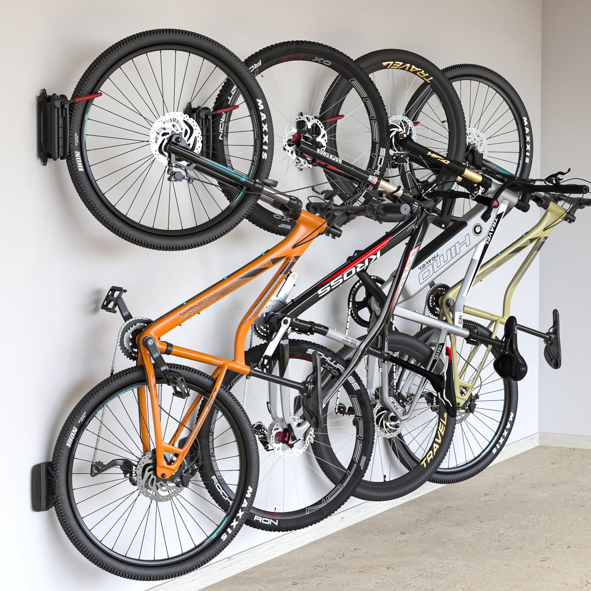 monTEK Swivel Bike Wall Mount – Space-Saving Vertical Bike Rack, Heavy ...