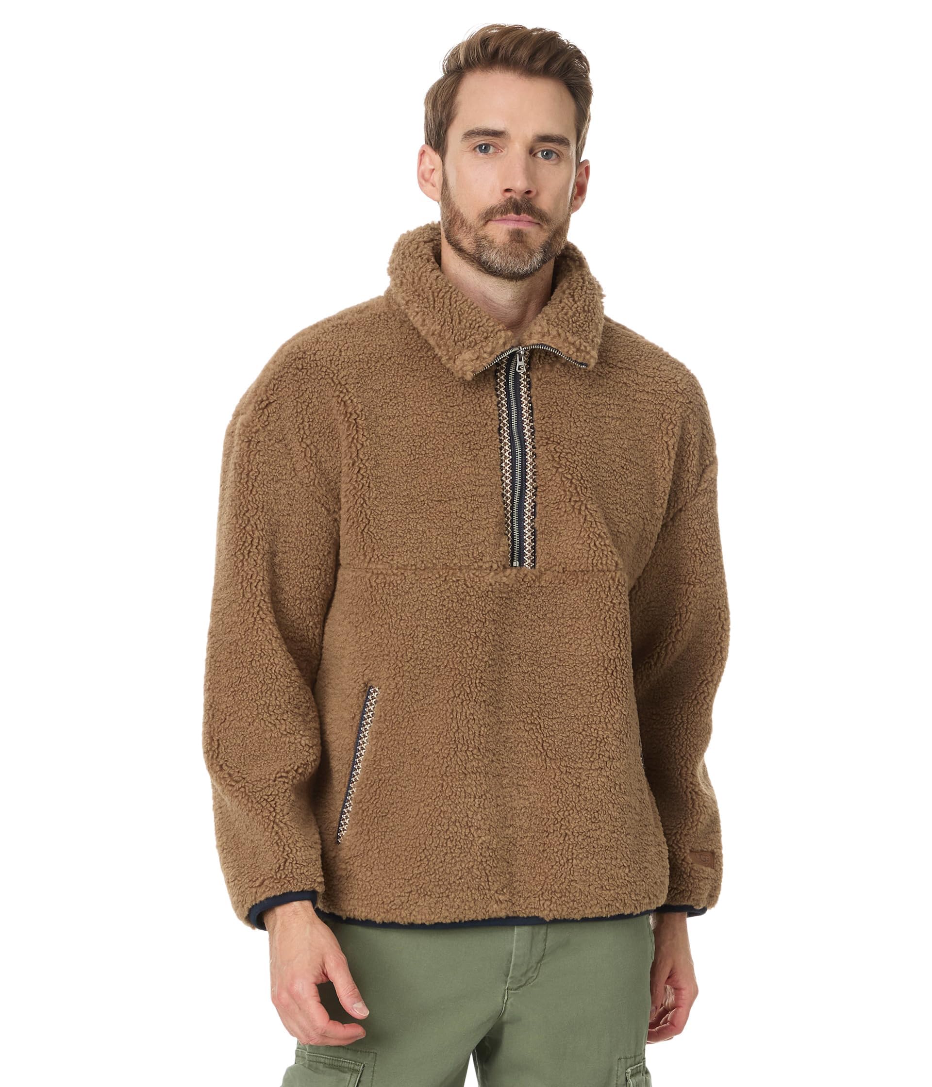 UGG Men's Tasman UGGFLUFF Half Zip, Chestnut for sale | Katy, TX ...