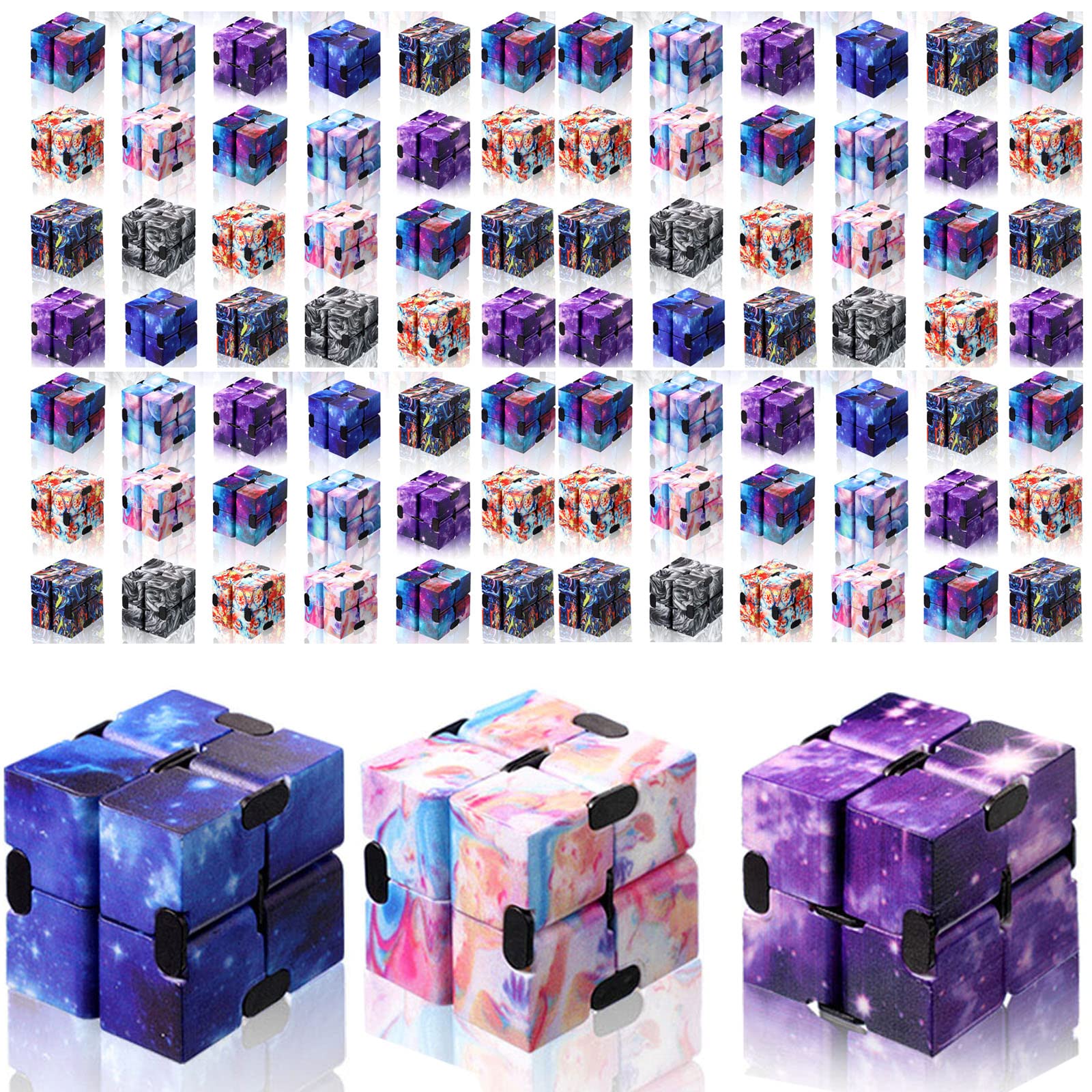 Mua Chivao 60 Pieces Kids Party Favors Cube Toy Sensory Cube Valentine ...