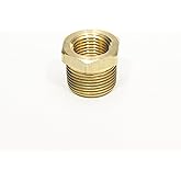 Amazon.com: FasParts 3/8" NPT Male NPT MIP MPT x 1/4" NPT Female FIP FPT Reducer Bushing Brass ...