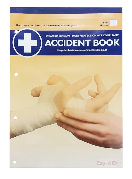 40 Records HSE Compliant A4 Accident Book - Workplace Injury Record/Log ...