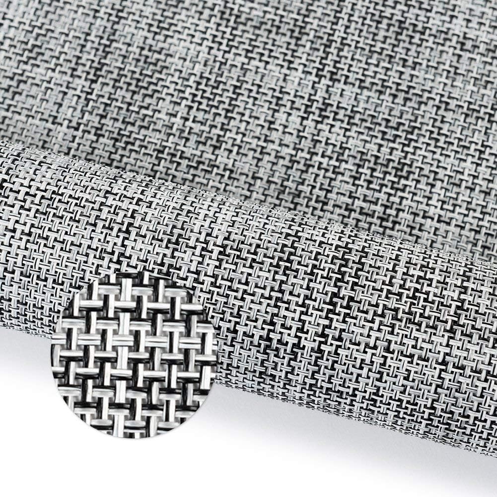Homcomodar Durable PVC Table Runners Washable Woven Vinyl Table Runner ...