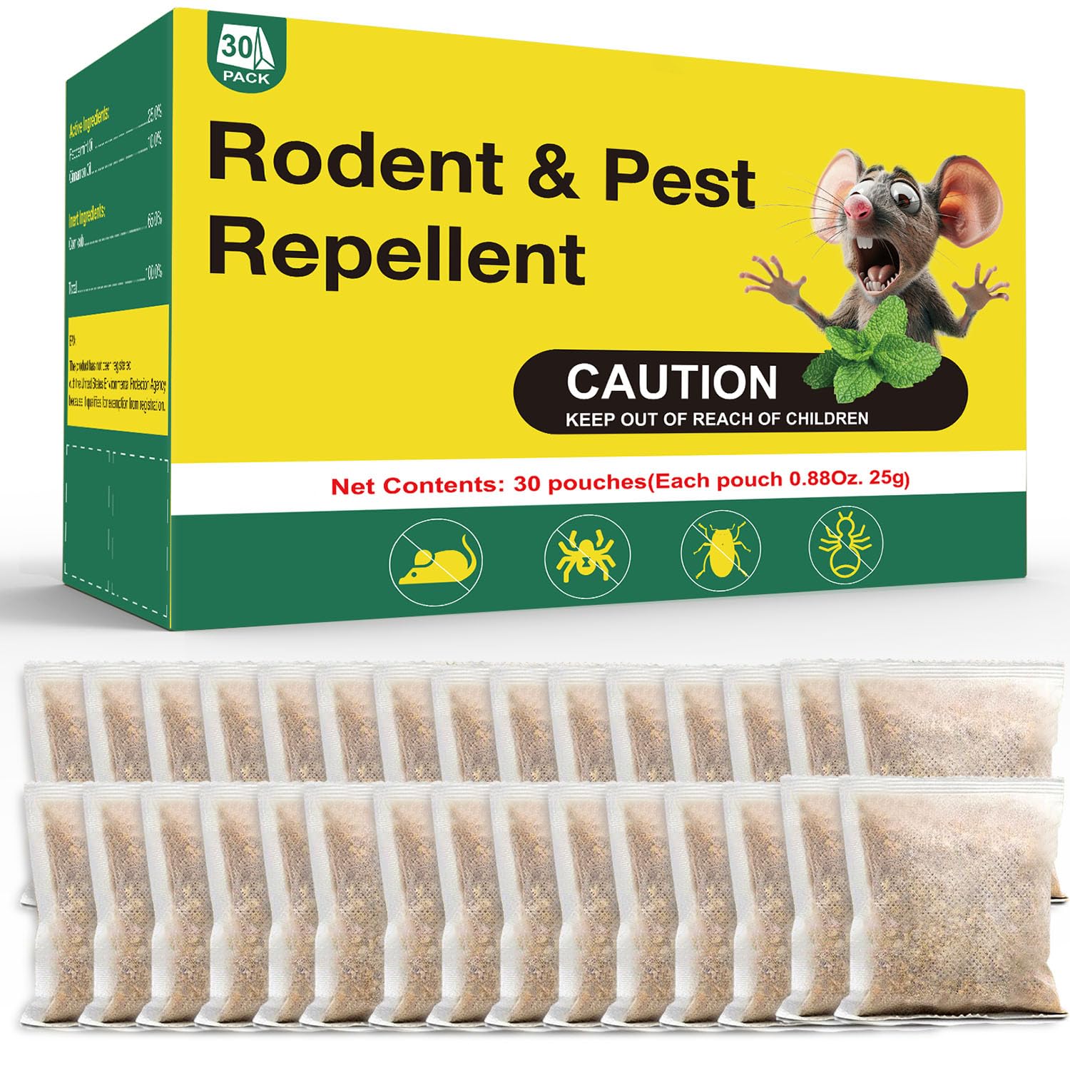 Mouse Repellent Deterrent, Humane Pest Control, Rodent Mouse Repellent ...