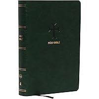 NKJV, Deluxe End-of-Verse Reference Bible, Personal Size Large Print, Leathersoft, Black, Red ...