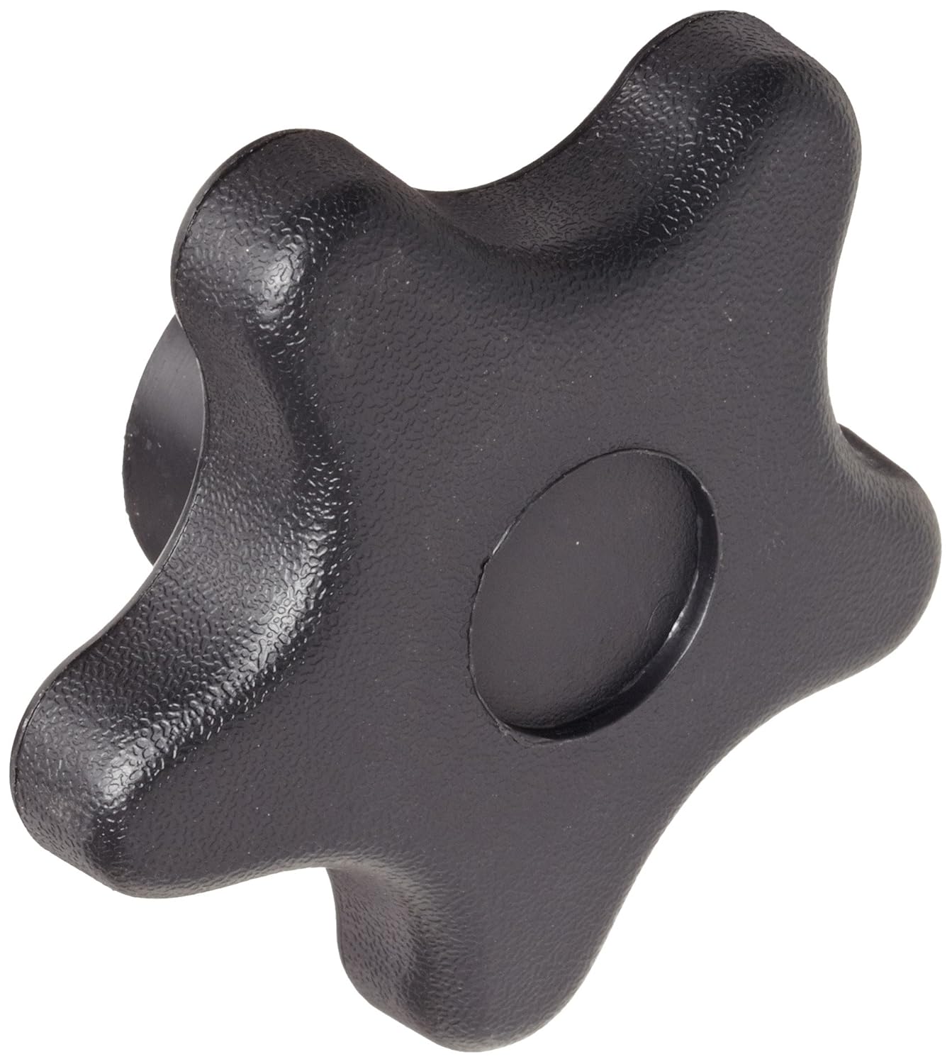 DimcoGray Black Thermoplastic 5 Star Fluted Torque Knob Female, Brass Insert: 3/8-16 Thread x 1/ ...