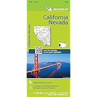 Michelin USA California, Nevada Map 174 (Michelin Zoom USA Maps ...