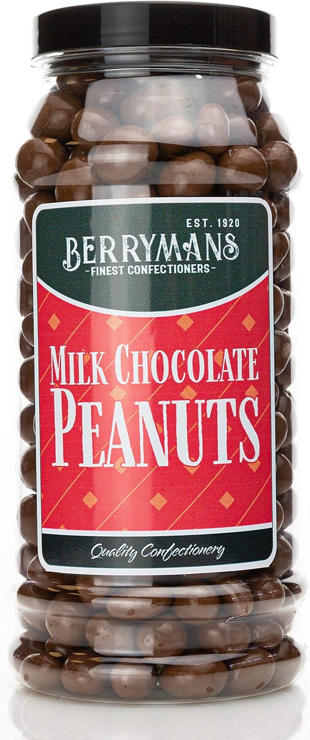 Original Milk Chocolate Peanuts Retro Sweets Gift Jar by Berrymans ...