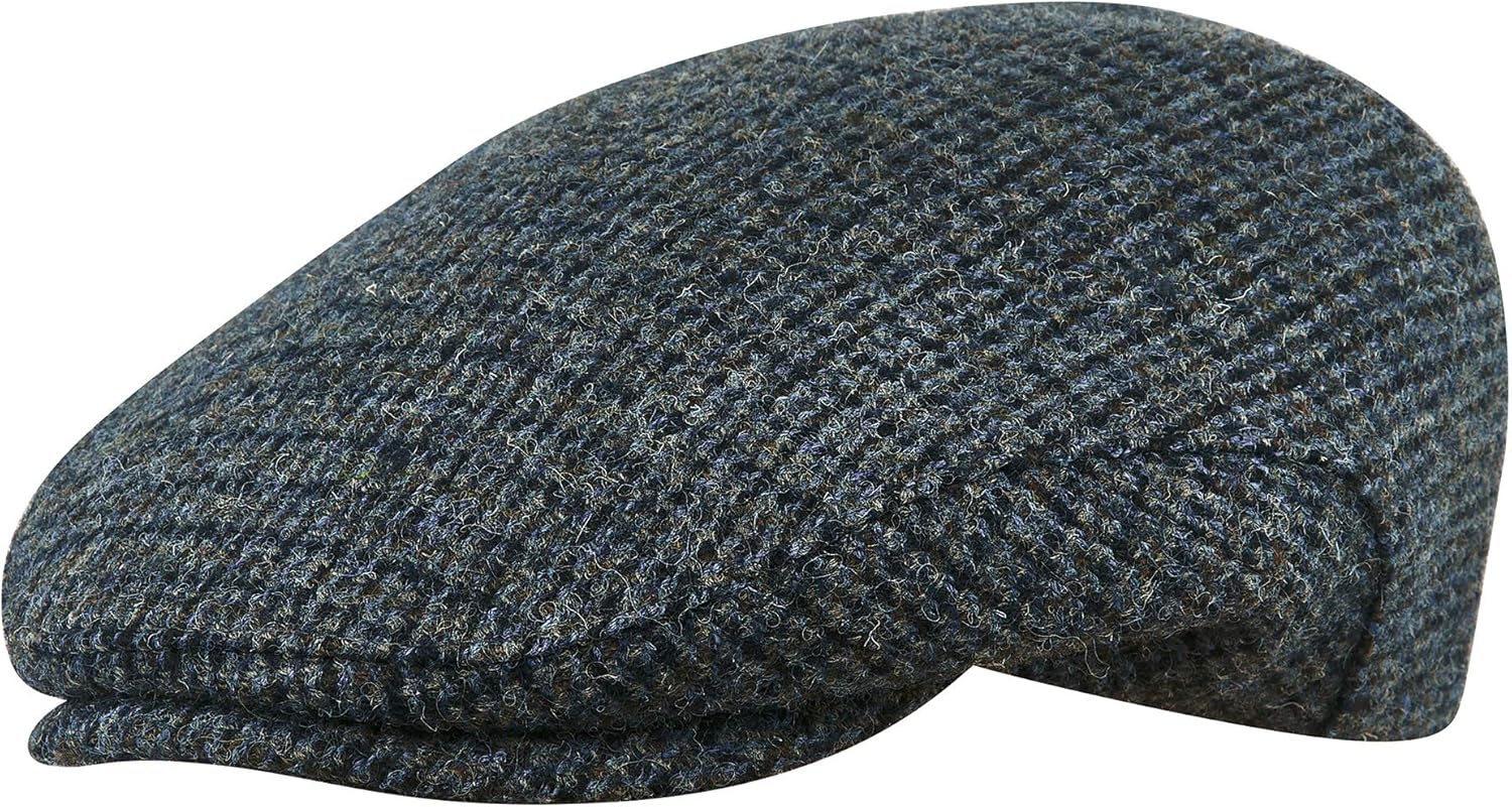 Sterkowski Derby Cap | Harris Tweed Flat Cap for Men | Classic Elegant ...