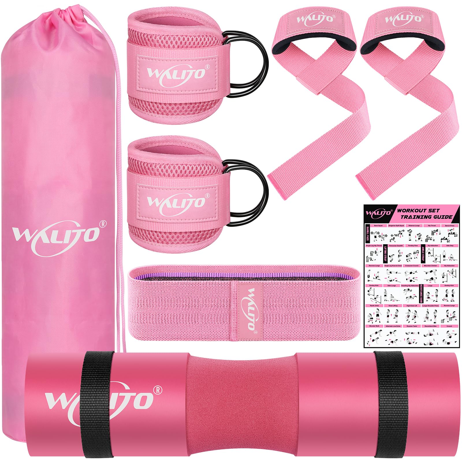 Mua WALITO 8Pcs Barbell Pad Set for Hip Thrust - Squat Pad for Barbell ...