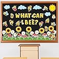 Amazon.com: Augisteen 95 PCS Bee Bulletin Board Decorations Sunflowers ...