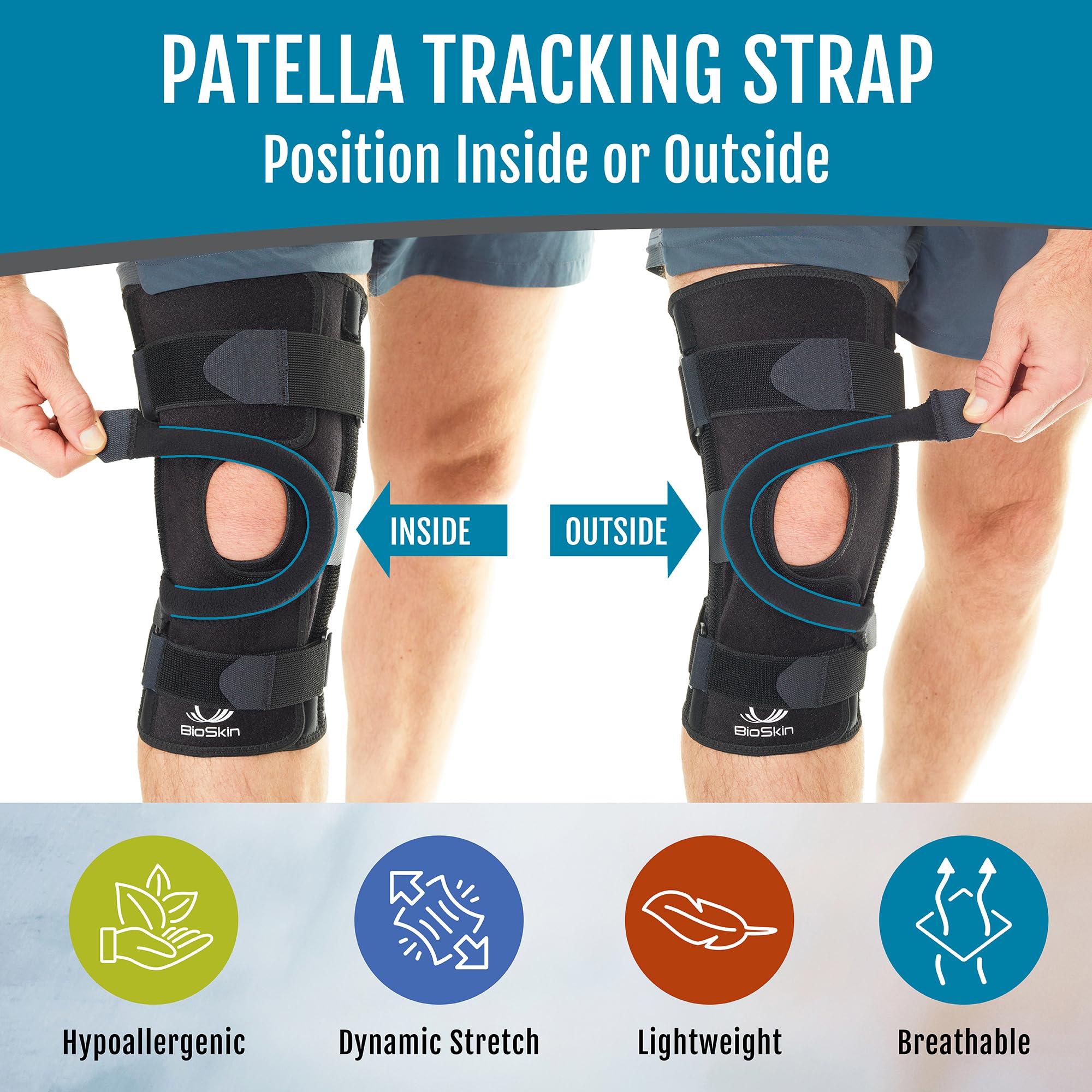 Mua BioSkin Wraparound Patella Stabilizer Knee Brace for Patellofemoral ...