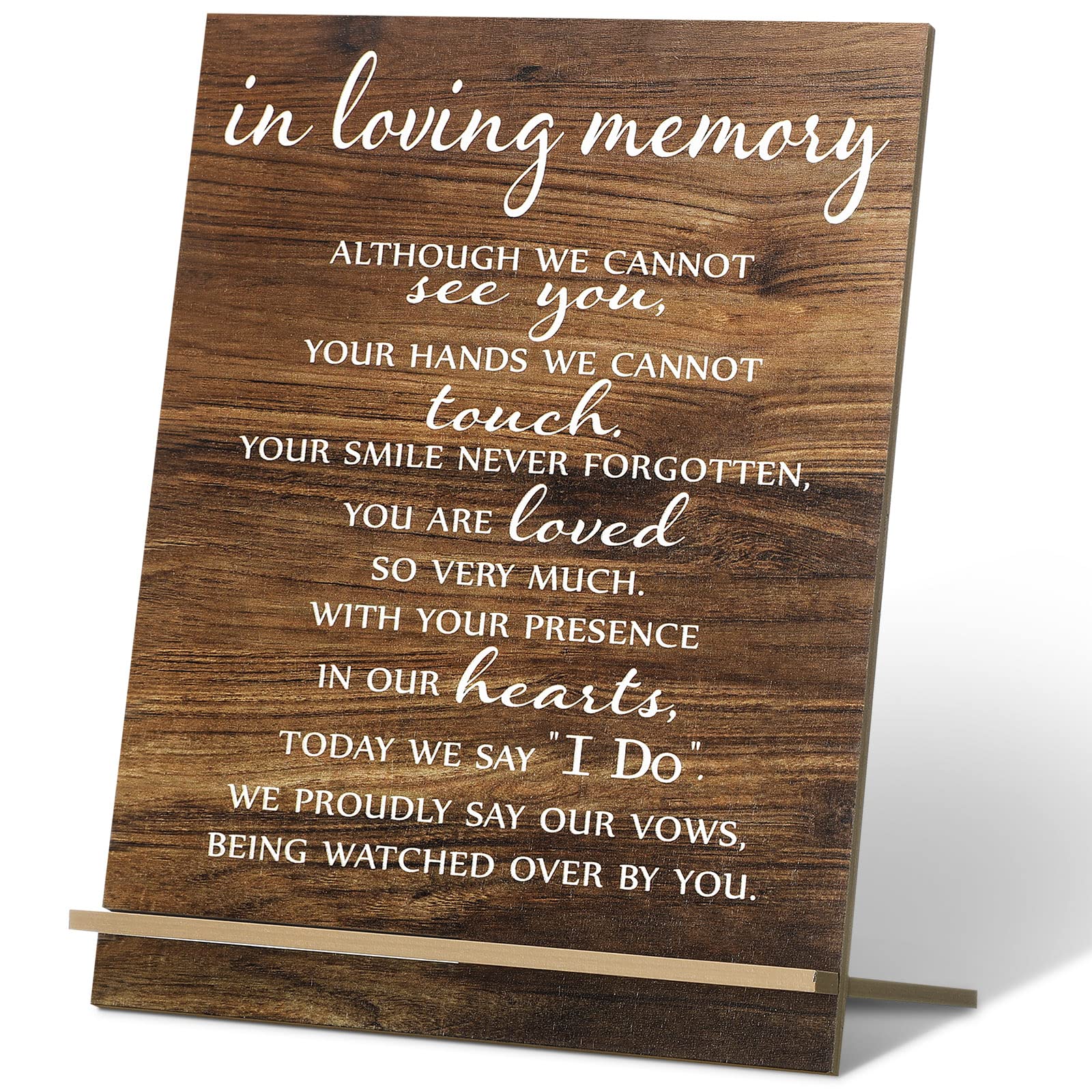 Chunful in Loving Memory Wedding Sign Acrylic Memorial Table Sign for ...