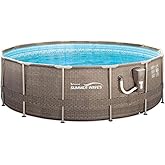 Amazon.com: Summer Waves Elite 14' x 42" Premium Frame Above Ground ...
