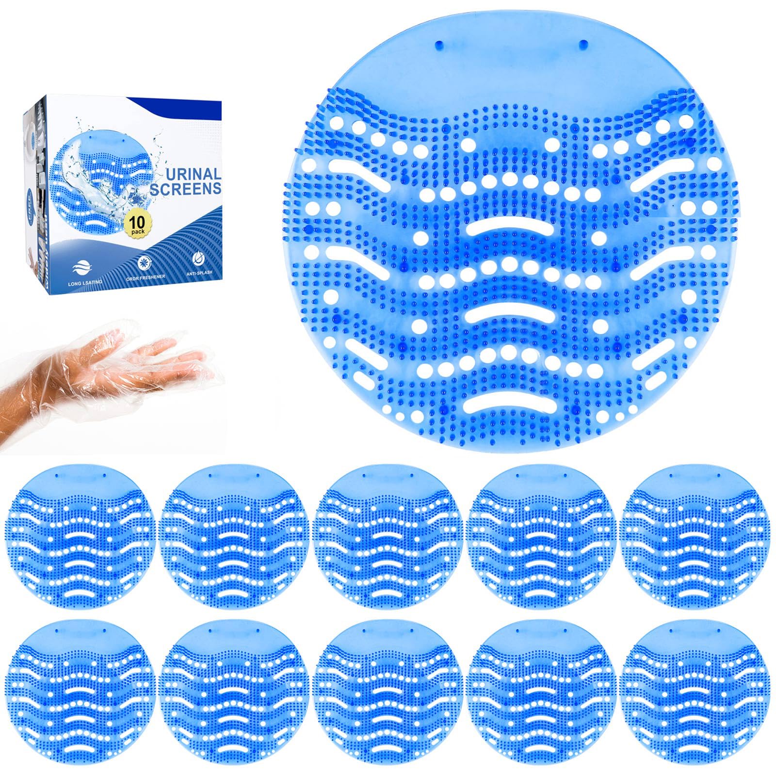 Urinal Screens Deodorizer (10-Pack), Urinal Screen Anti-Splash With ...
