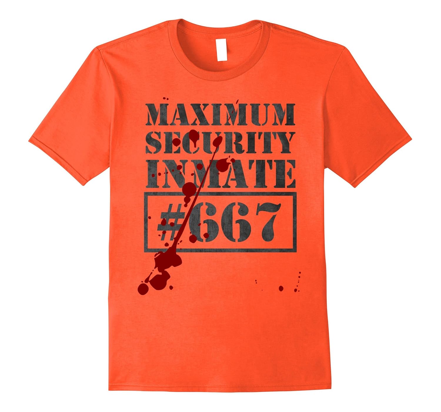Maximum Security Inmate Costume T-Shirt Funny Escaped Jail-T-Shirt ...