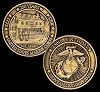 Solid Brass 2025 Marine Corps Challenge Coin - 250th Birthday - 2 inch ...