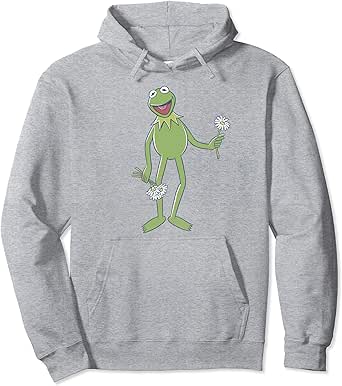 Amazon.com: Disney The Muppets Kermit The Frog Portrait Pullover Hoodie ...