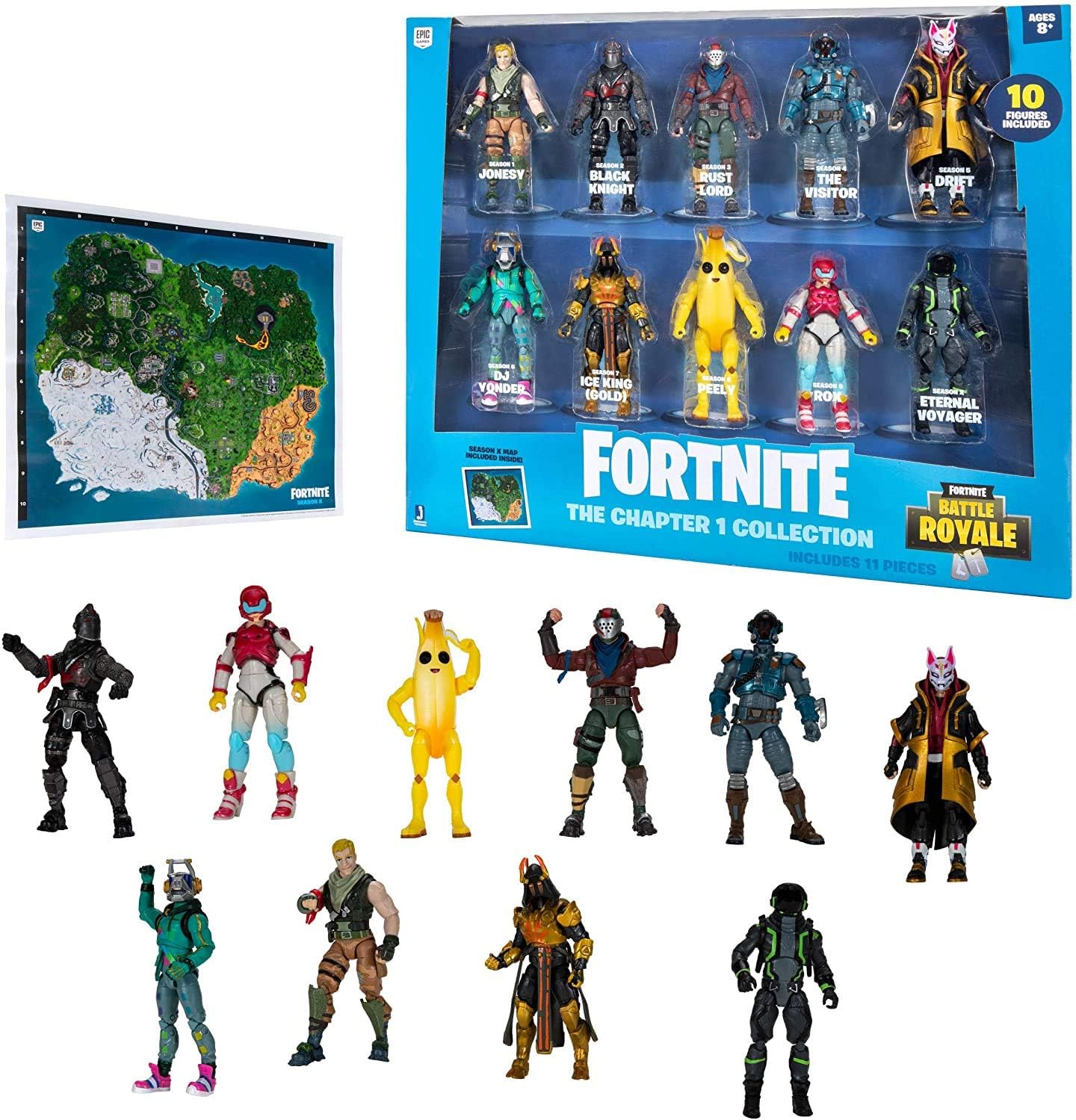 Amazon | フォートナイト フィギュア お得な10個セット Fortnite アクションフィギュア 10センチ ジョンジー ブラック ...