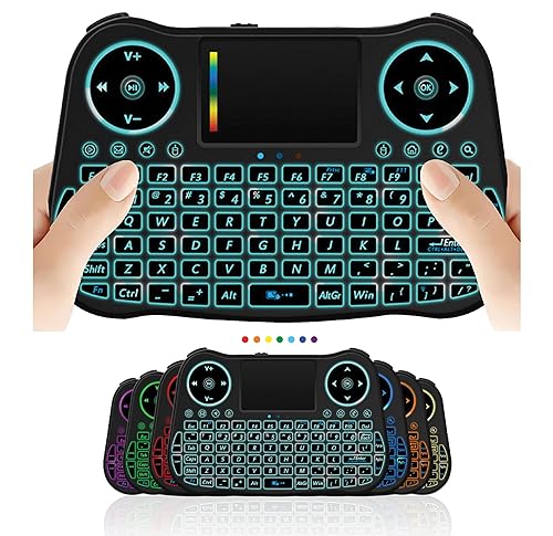 Wireless Mini Keyboard Remote Control Touchpad Mouse Combo Controller ...
