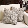 Amazon.com: Amor Virisso Floral Throw Pillow Covers 18x18 Set of 2 ...