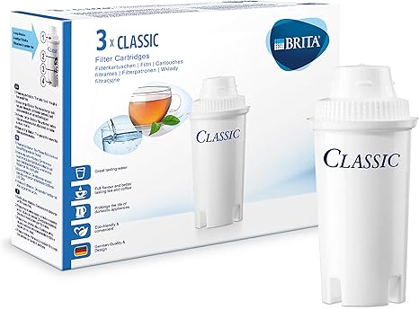 BRITA Classic filter cartridges for reduction of chlorine and limescale ...