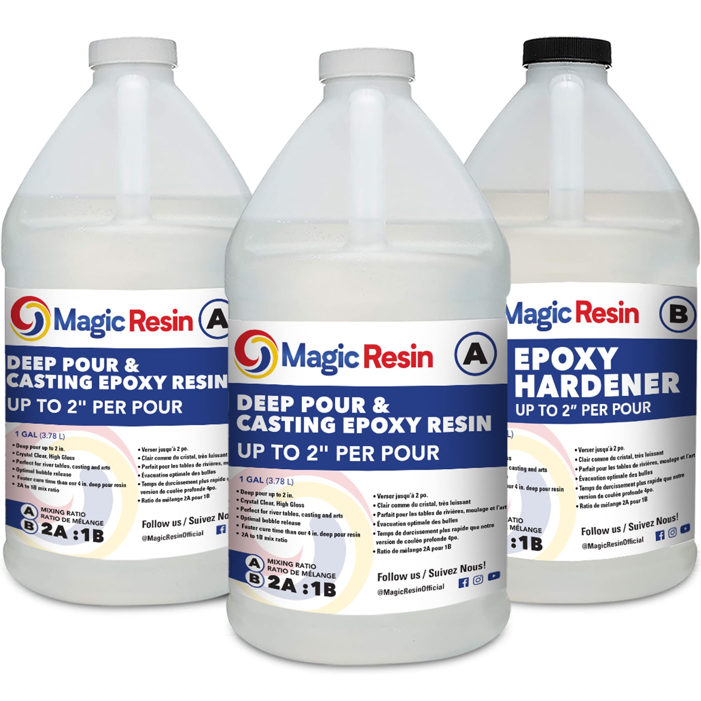 Mua Deep Pour Epoxy Resin for River Table | 3 Gallon (11.4 L) | 2 ...